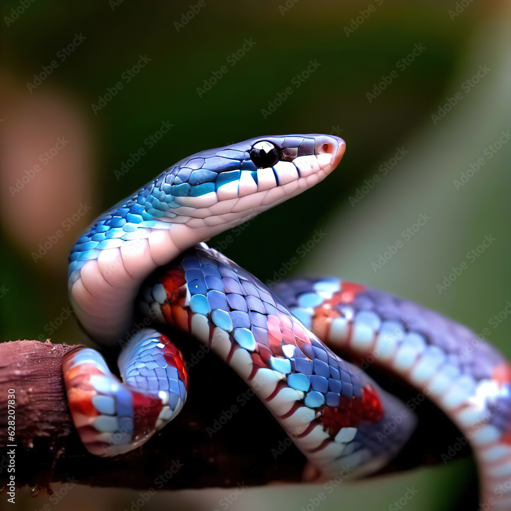 The Blue Coral Snake's vibrant colors make it a hidden gem of the ...