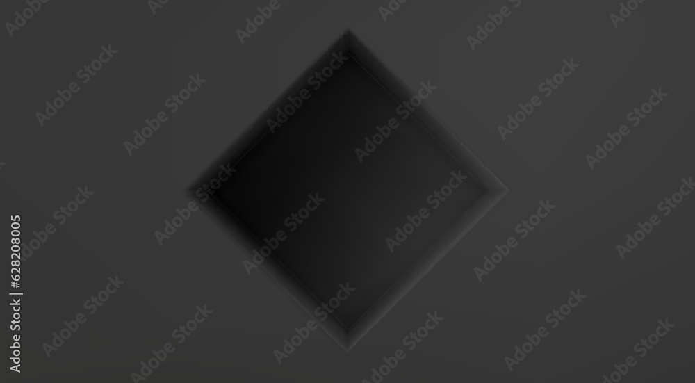 Black 3d empty niche shelf box frame background. Open museum showcase exhibition. Fashion ...