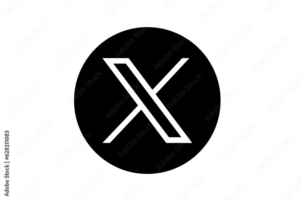 ภาพประกอบสต็อก X. X logo. Twitter. The new Twitter. Twitter logo and ...