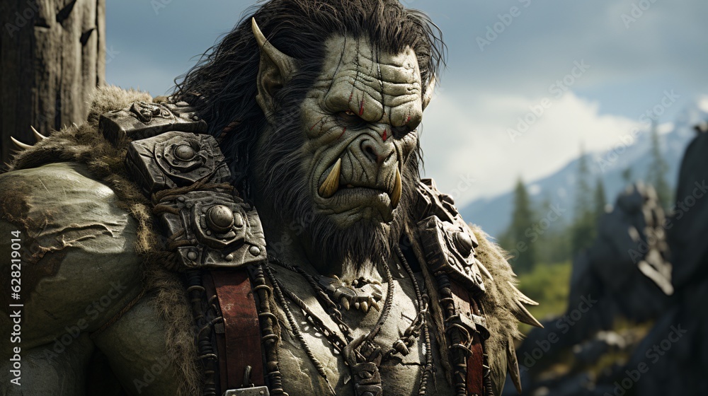 Generative Ai. Playable character, orc Stock Illustration | Adobe Stock