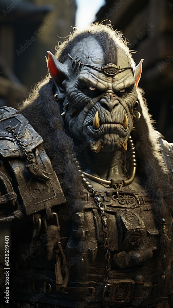 Generative Ai. Playable character, orc Stock Illustration | Adobe Stock