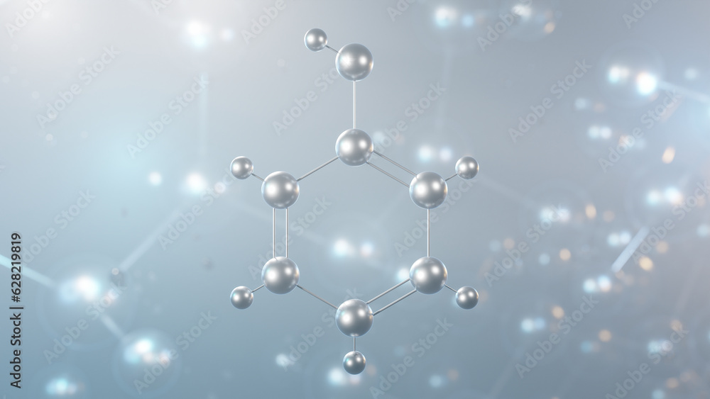 Fotografía phenol molecular structure, 3d model molecule, benzenol ...