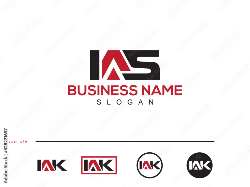Unique Letter IAS ia Business Logo Icon For Your Shop Stock Vector ...