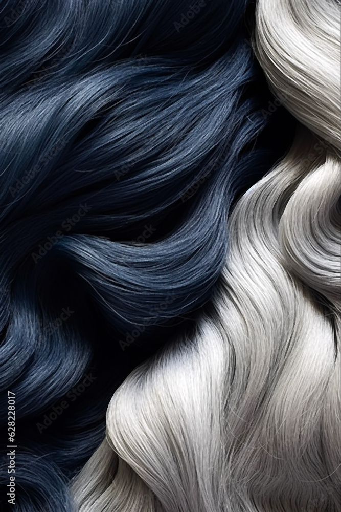 Curled gray hair as background, texture, AI Generated Stock Photo ...