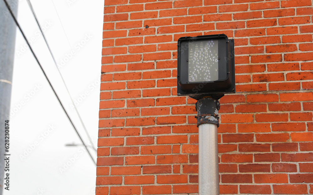 pedestrian traffic walking sign depicts city life, safety, and ...