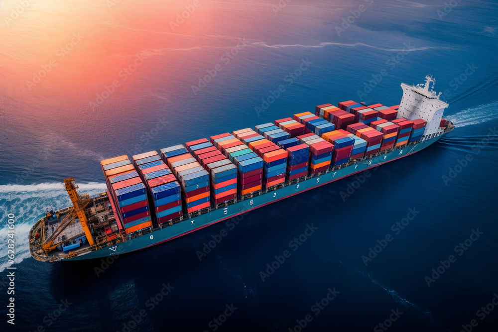 global business import export logistic and transportation by container ...