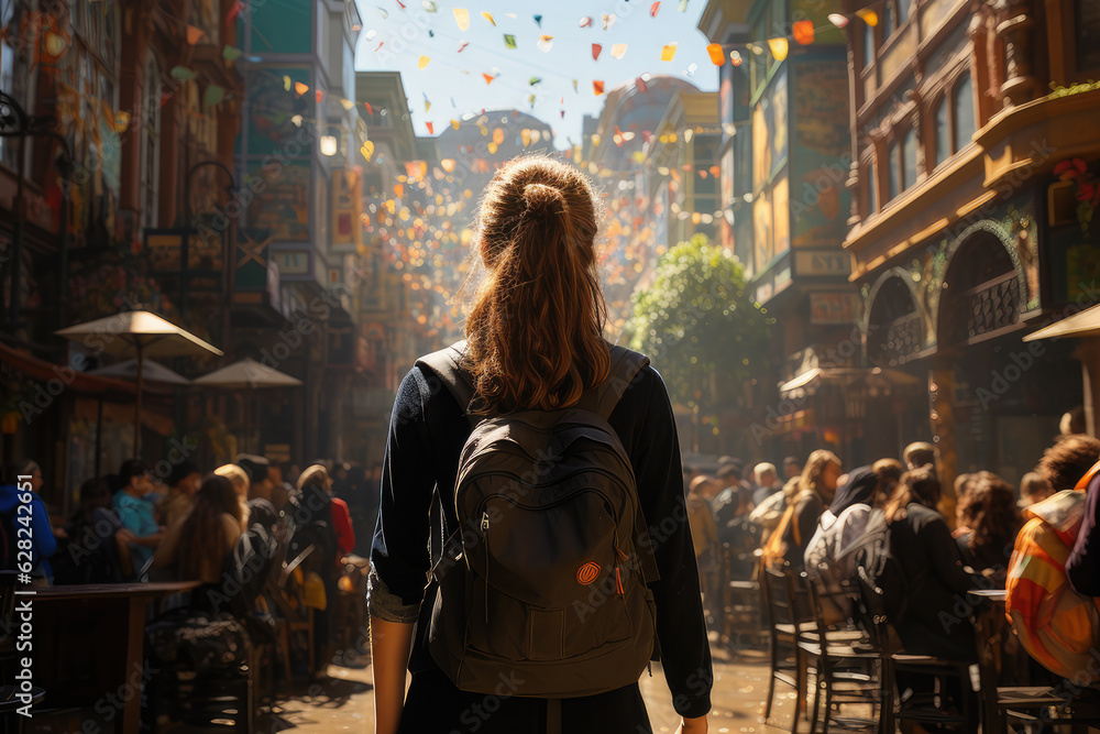 hyper-realistic As the new school year begins, the image captures the ...
