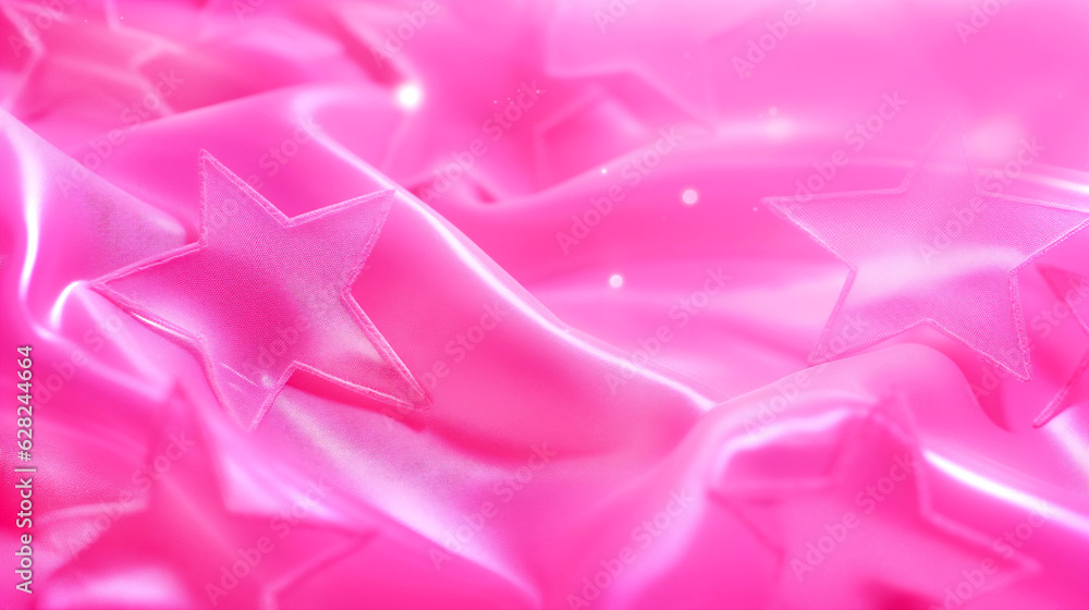 Abstract shiny background with pink color stars, trendy color, style of ...