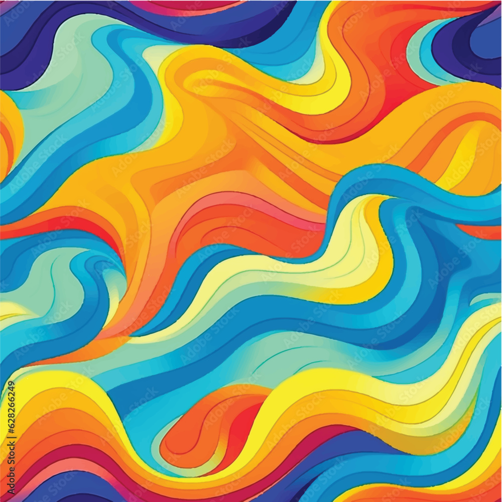 Multi layers color texture 3D papercut layers in gradient vector banner ...