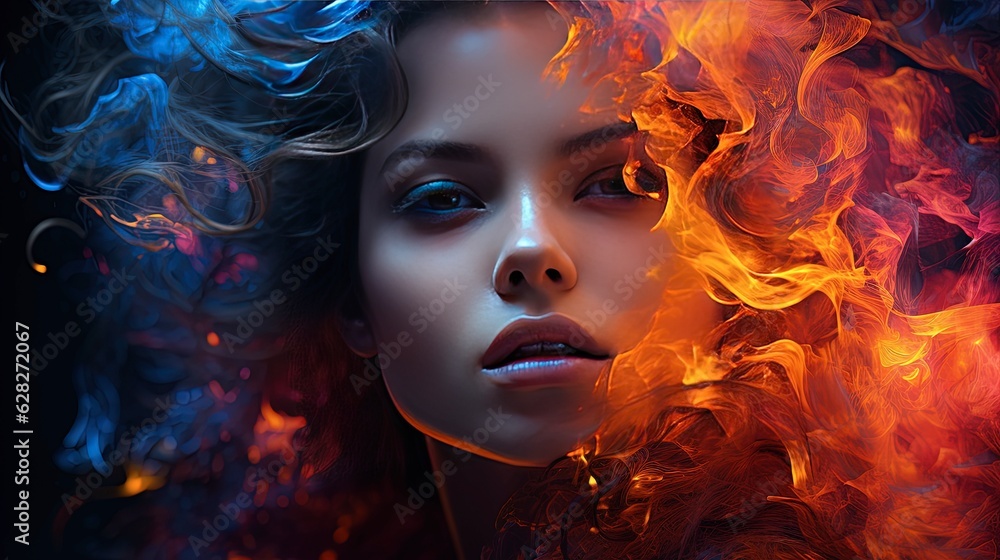 Detailed 8K Game Character in Outfit - Striking Contrast and Textures ...