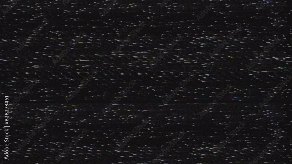 Interference and artifacts with glitches on the old VHS film ...