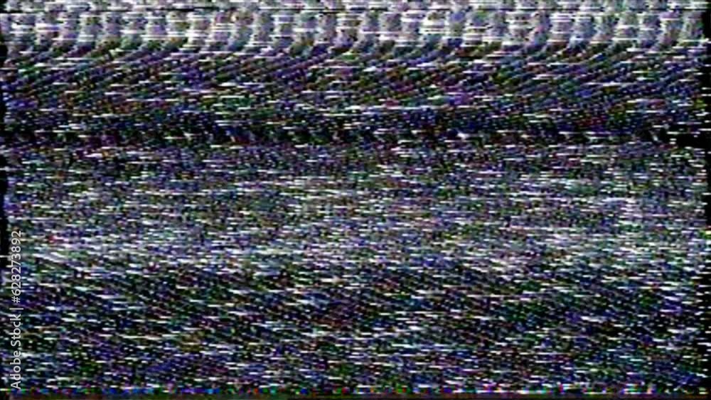 Poor picture, no signal. Noise and artifacts. Grainy, bad signal. Film ...