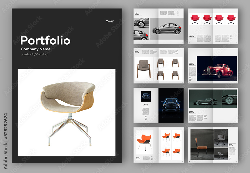 Portfolio Brochure Layout Stock Template | Adobe Stock