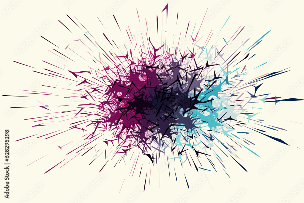 Doodle inspired Shockwave, cartoon sticker, sketch, vector ...