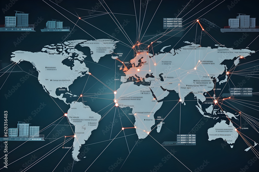 import export logistics concept map global partner connectio Stock ... import export logistics concept map global partner connectio Stock ...