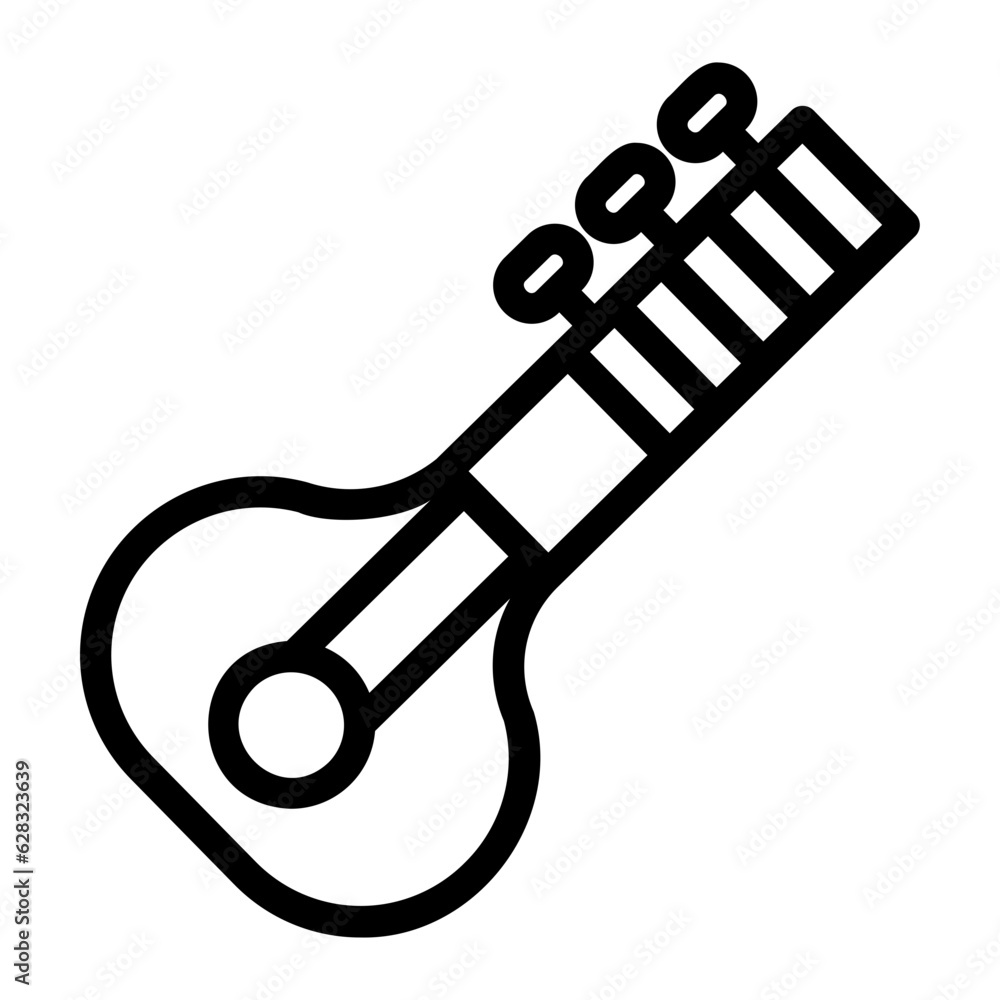 sitar icon Stock Vector | Adobe Stock