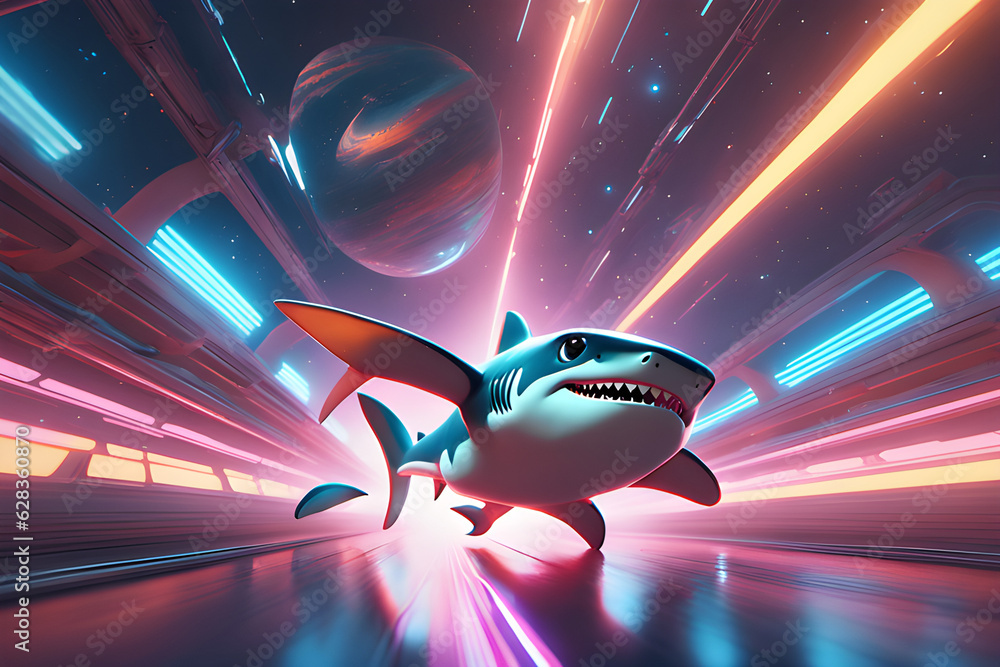 baby shark Generative ai Stock Illustration | Adobe Stock