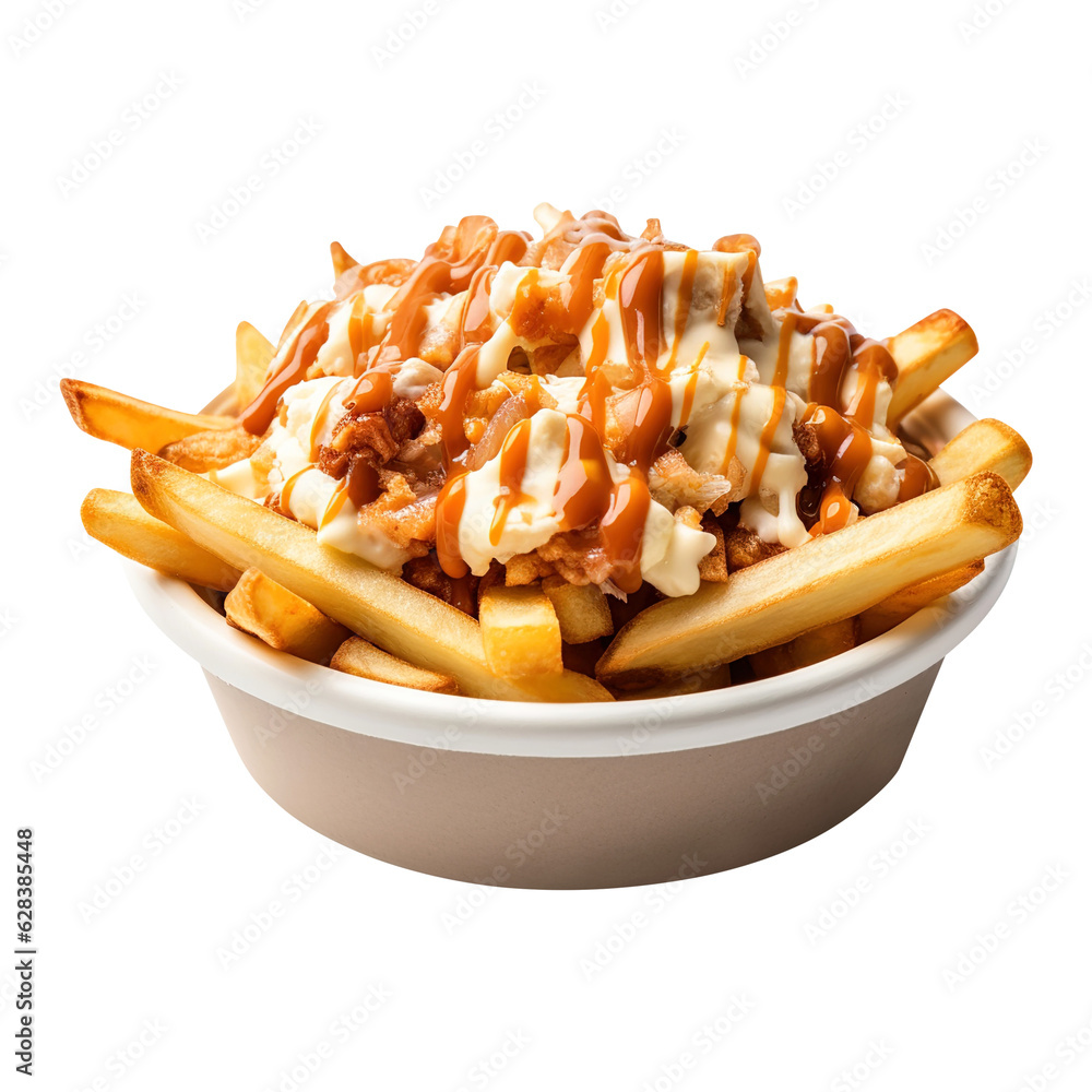 Poutine bowl on transparent background Remove png created with ...