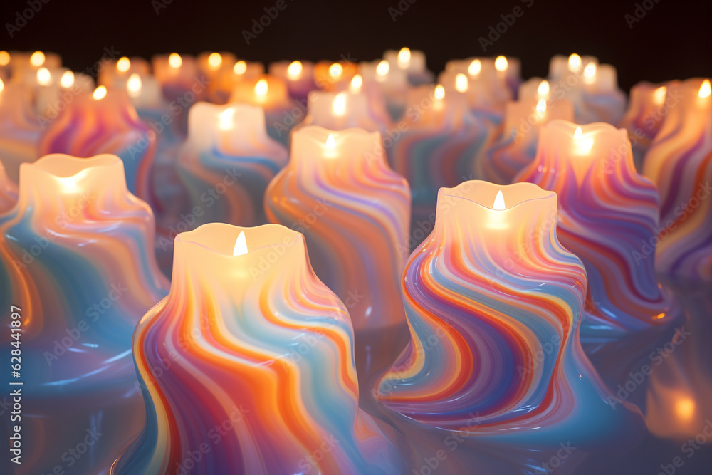 installation that transforms ordinary objects into glowing candle-like ...