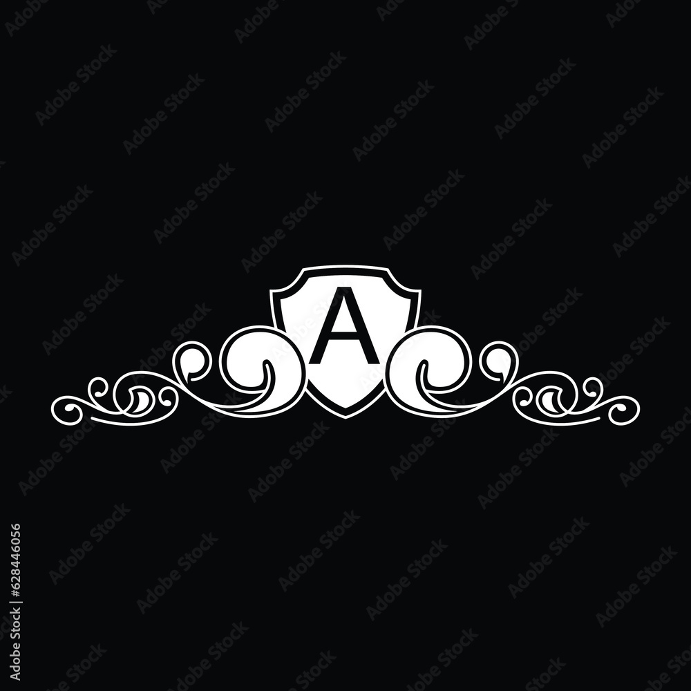logo vector illustration with A letter Stock Vector | Adobe Stock