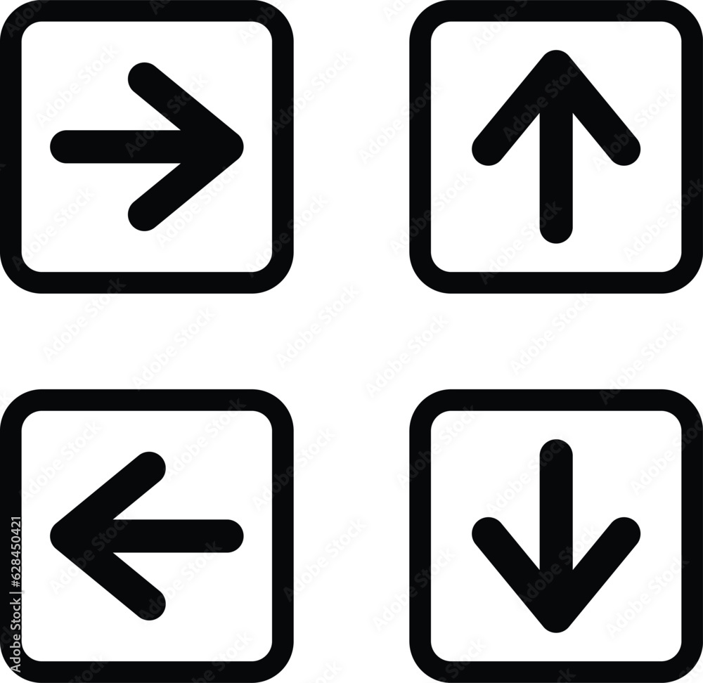 Computer keyboard arrow keys icon . Arrow button on keyboard icon ... Computer keyboard arrow keys icon . Arrow button on keyboard icon ...