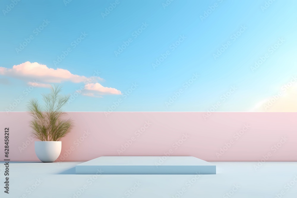 Beautiful minimalist background for presentations in form of empty ...