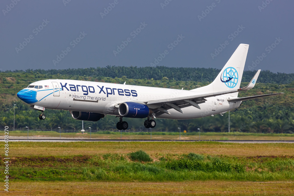 Kargo Xpress Boeing 737-800(BCF) airplane at Kuala Lumpur Airport in ...