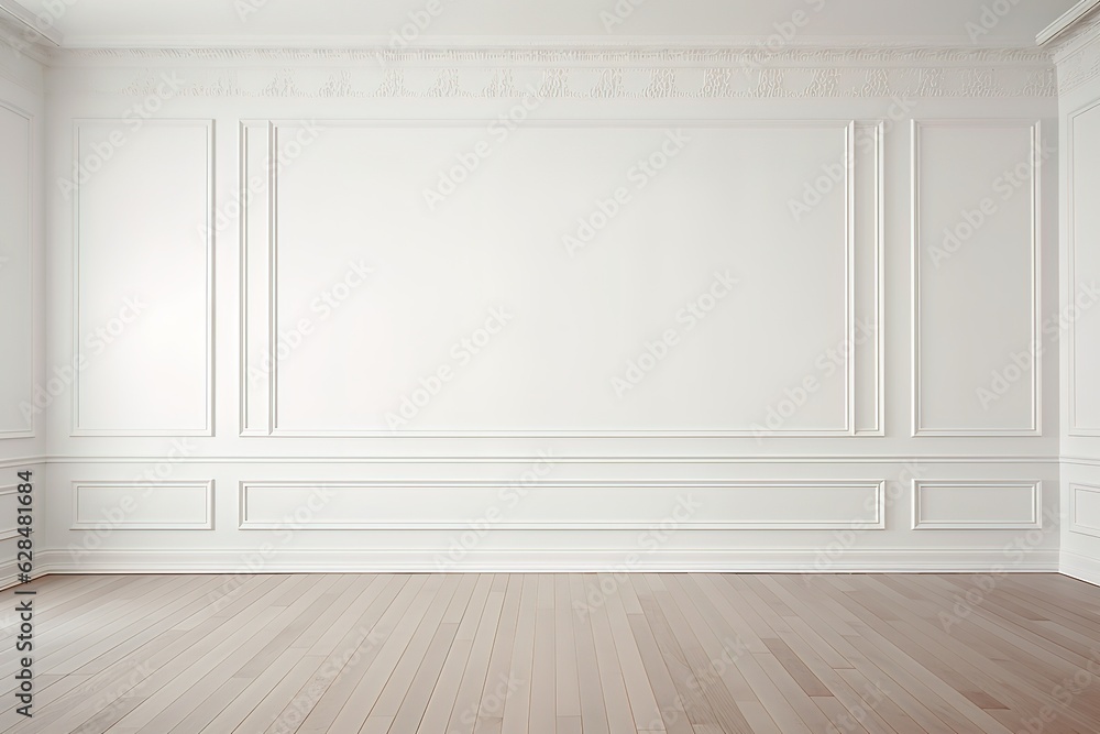 Living room interior. Wall mock-up. Wall art. 3d rendering, 3d ...