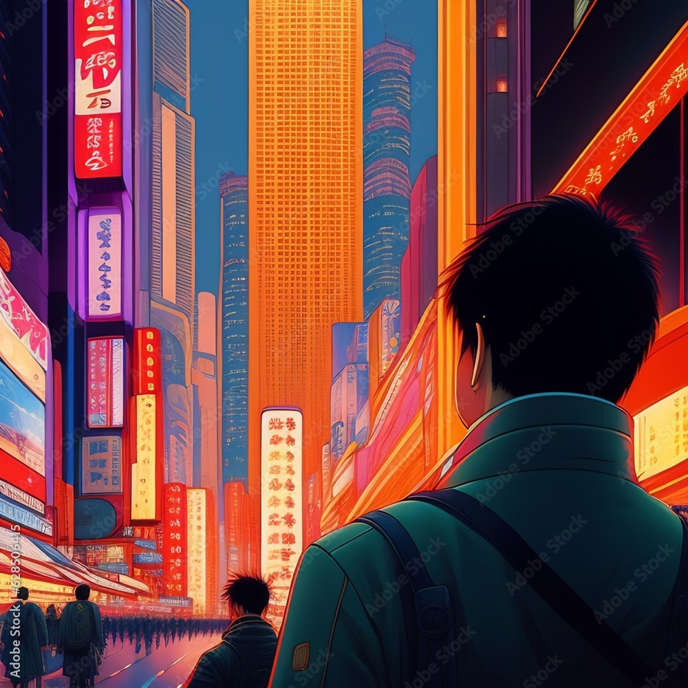 architectural visionary is depicted amidst a futuristic cityscape ...
