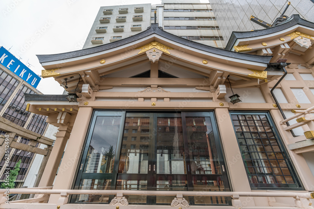 Tokyo, Japan - August 17, 2017 : Kurumamachi Inari Jinja Shinto Shrine ...