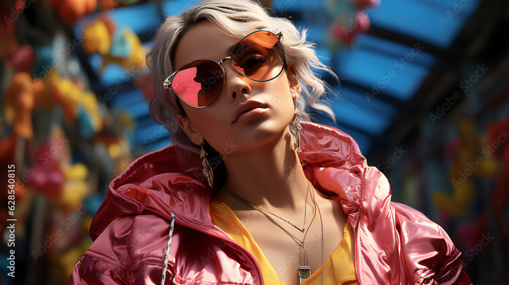 fashion woman colorful, the bold eclectic fashion styles of the Y2K era ...