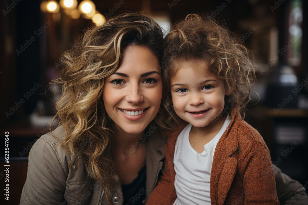 single mother shares a heartwarming smile with her son, radiating love ...