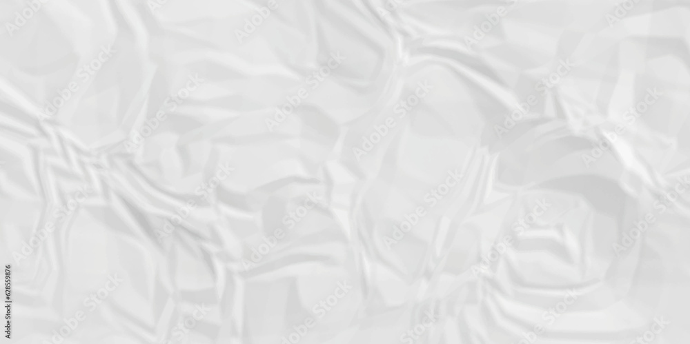 White crumpled paper texture crush paper so that it becomes creased and ...