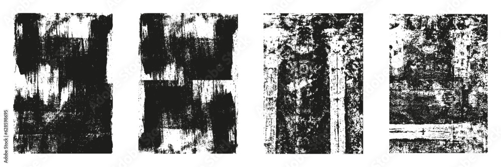 Grunge Background Collection. Set of High-Quality Grunge Textures Stock ...