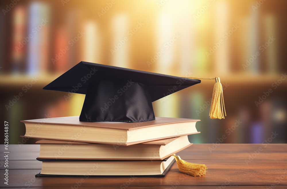 graduation in high school and university concept Generative AI Stock ...