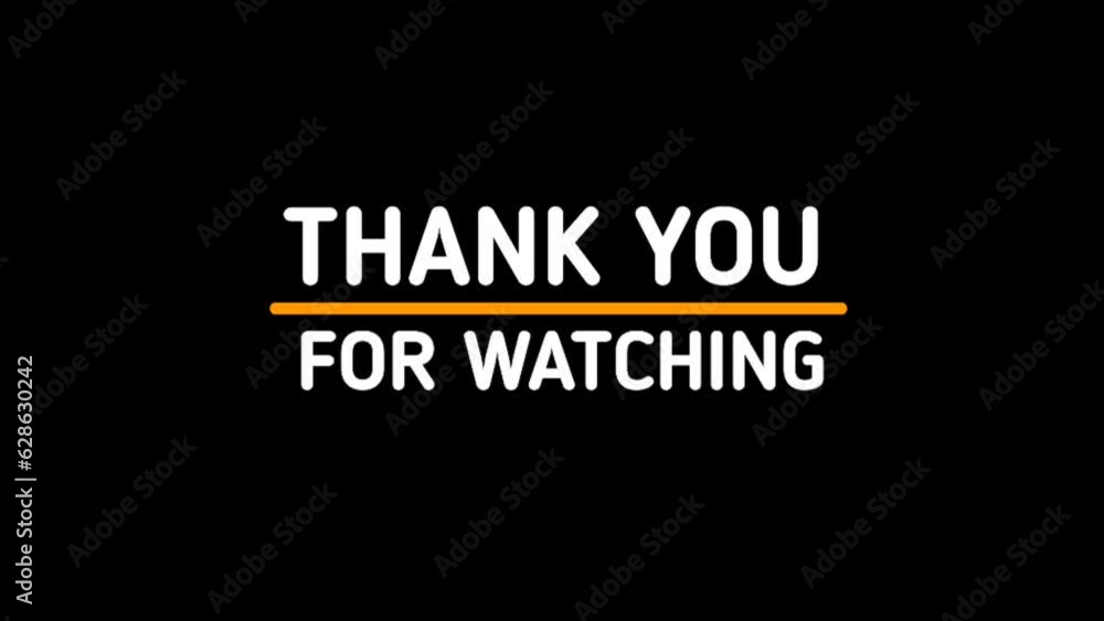 Animation thanks for watching. Animated motion graphics on the ...