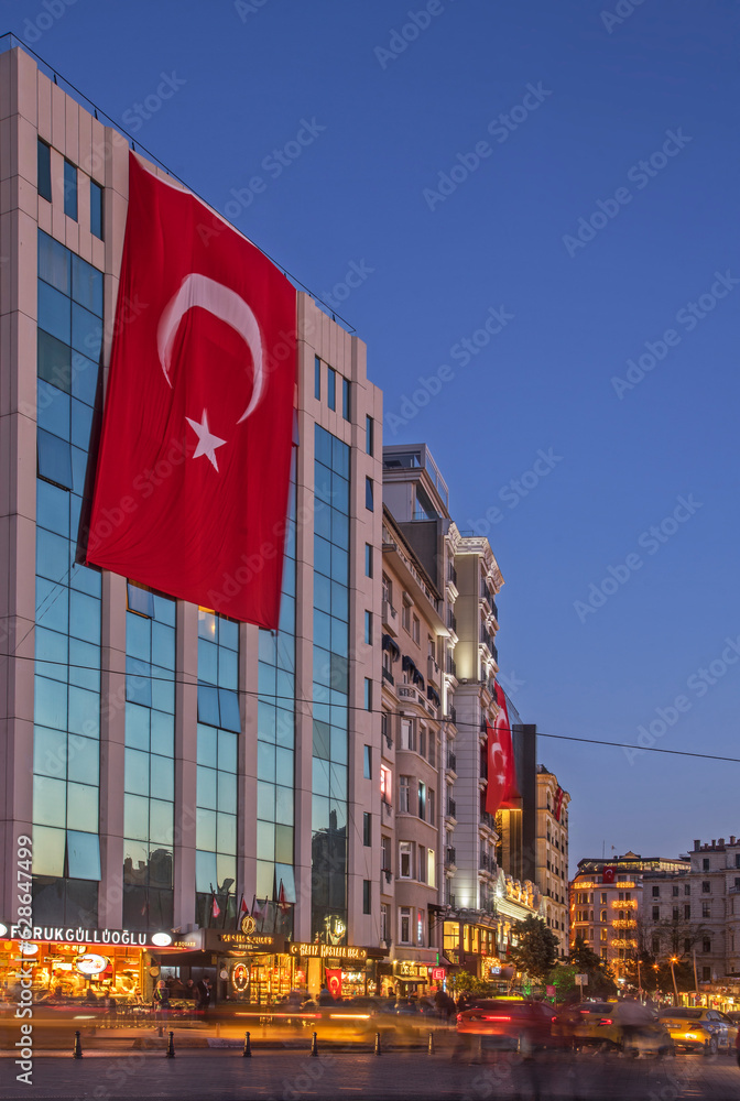 View of Taksim square in Istanbul. Turkey Stock Photo | Adobe Stock