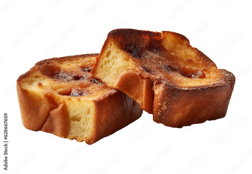 Pain perdu on transparent background. Generative AI. Stock Illustration ...