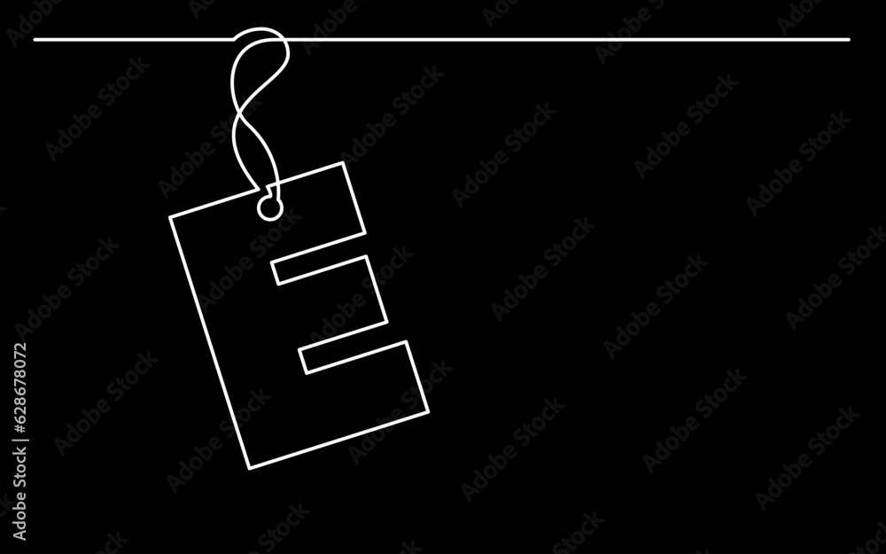 continuous line drawing vector illustration with FULLY EDITABLE STROKE ...