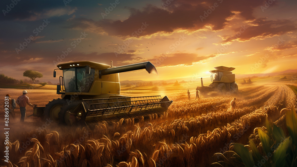 World farming and agriculture day, illustration concept of sustainable ...