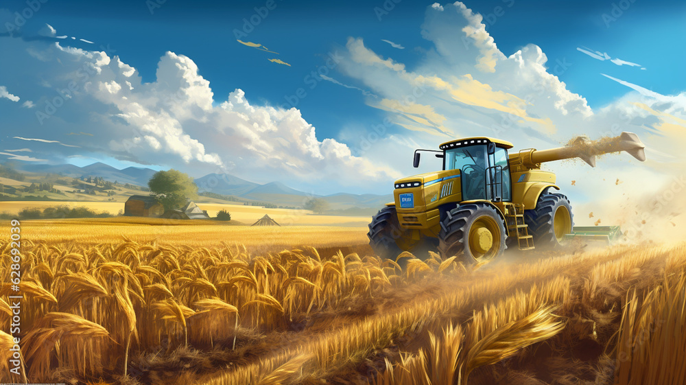 World farming and agriculture day, illustration concept of sustainable ...