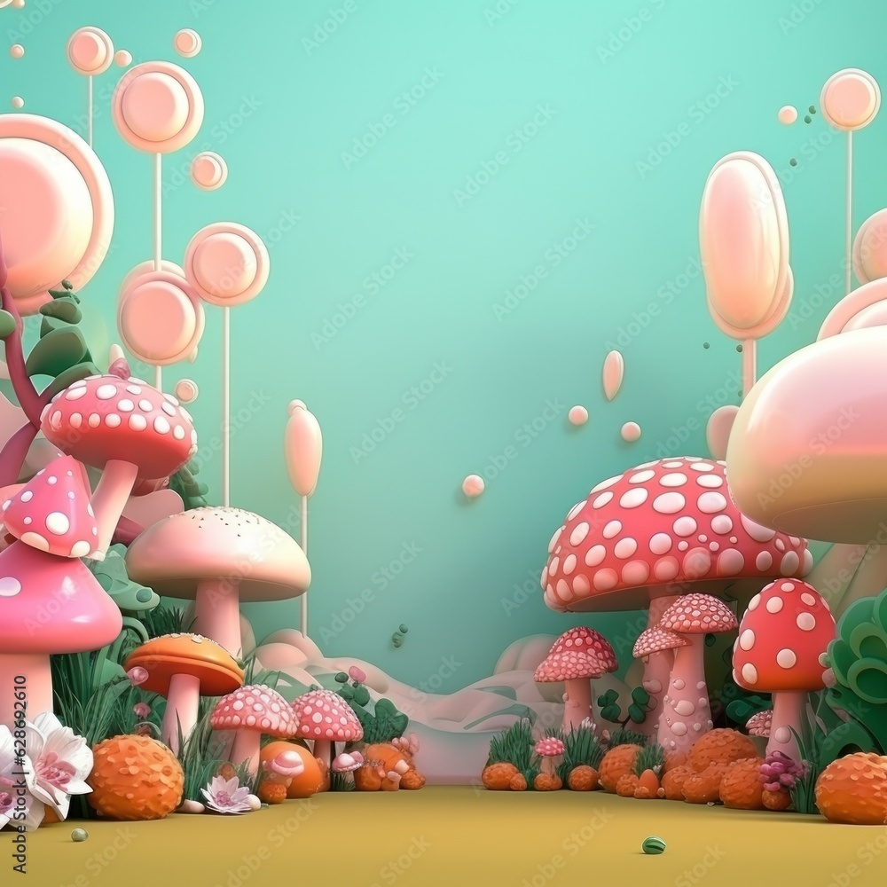 Cartoon background for choldrens poster Stock Photo | Adobe Stock