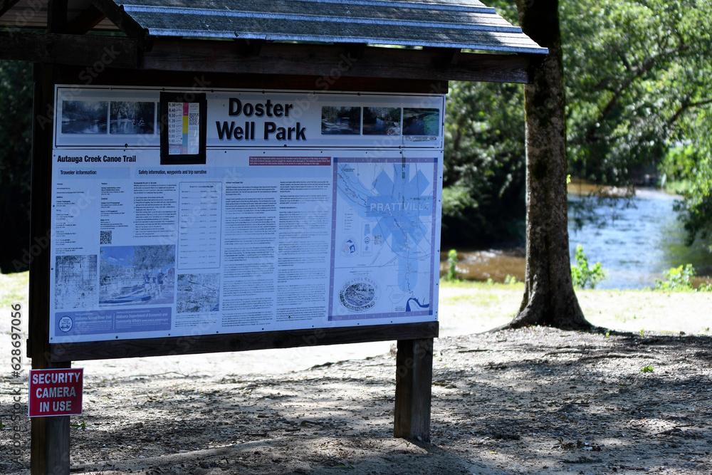 Doster Well Park bulletin board Stock Photo | Adobe Stock
