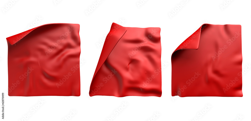 Set of Crumpled wrinkled background paper sheets. Realistic 3d set ...