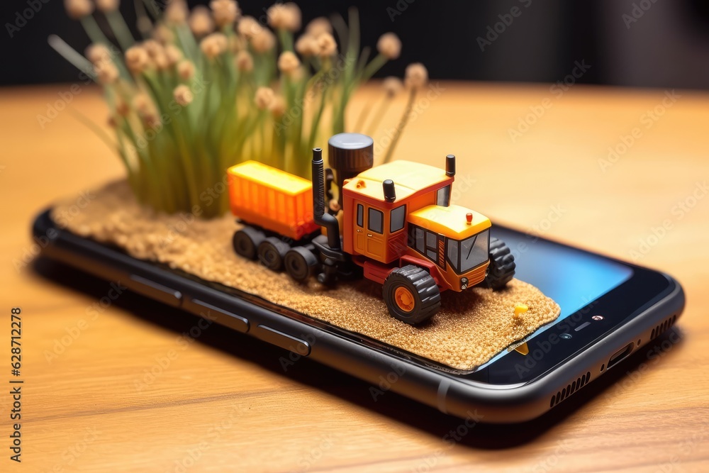 Agriculture, Smart Farming, Miniature Tractor, Digital Farming, Farmer ...