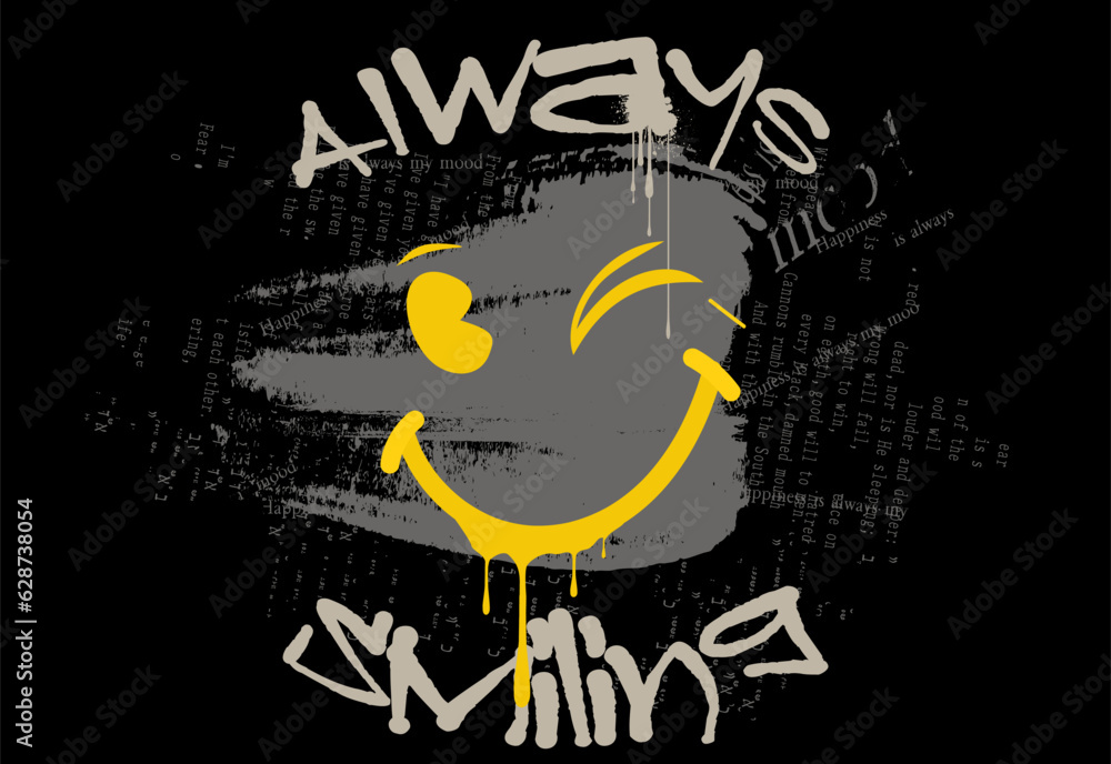typography street art graffiti with spray splash effect, Urban graffiti ...