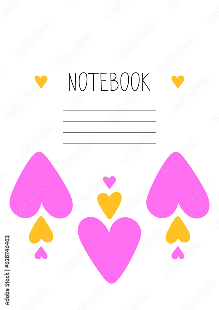 Colorful cover page templates for print products, stationery, notebooks ...