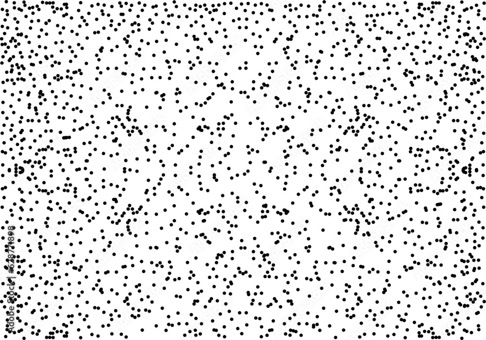 Monochrome black and white background with random tiny dots pattern ...