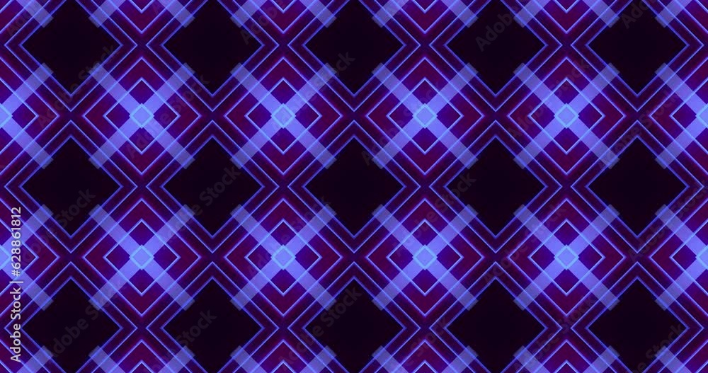 Pixel art neon flowers Kaleida 4k. Pixel art 8 bit background animation ...