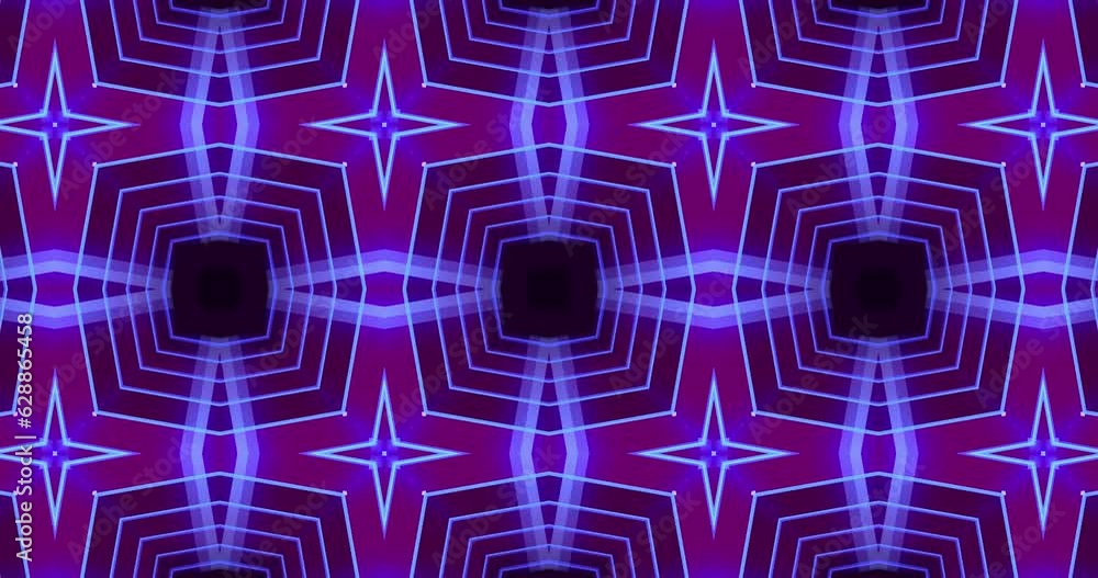 Pixel art neon flowers Kaleida 4k. Pixel art 8 bit background animation ...